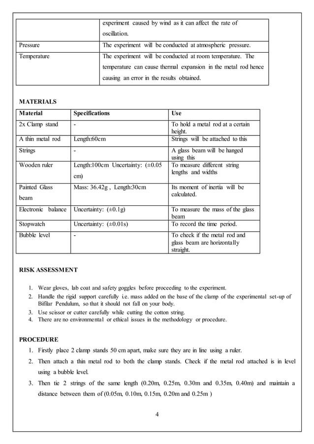 PHYSICS INTERNAL ASSESSMENT IBDP| PHYSICS IA | DOCX