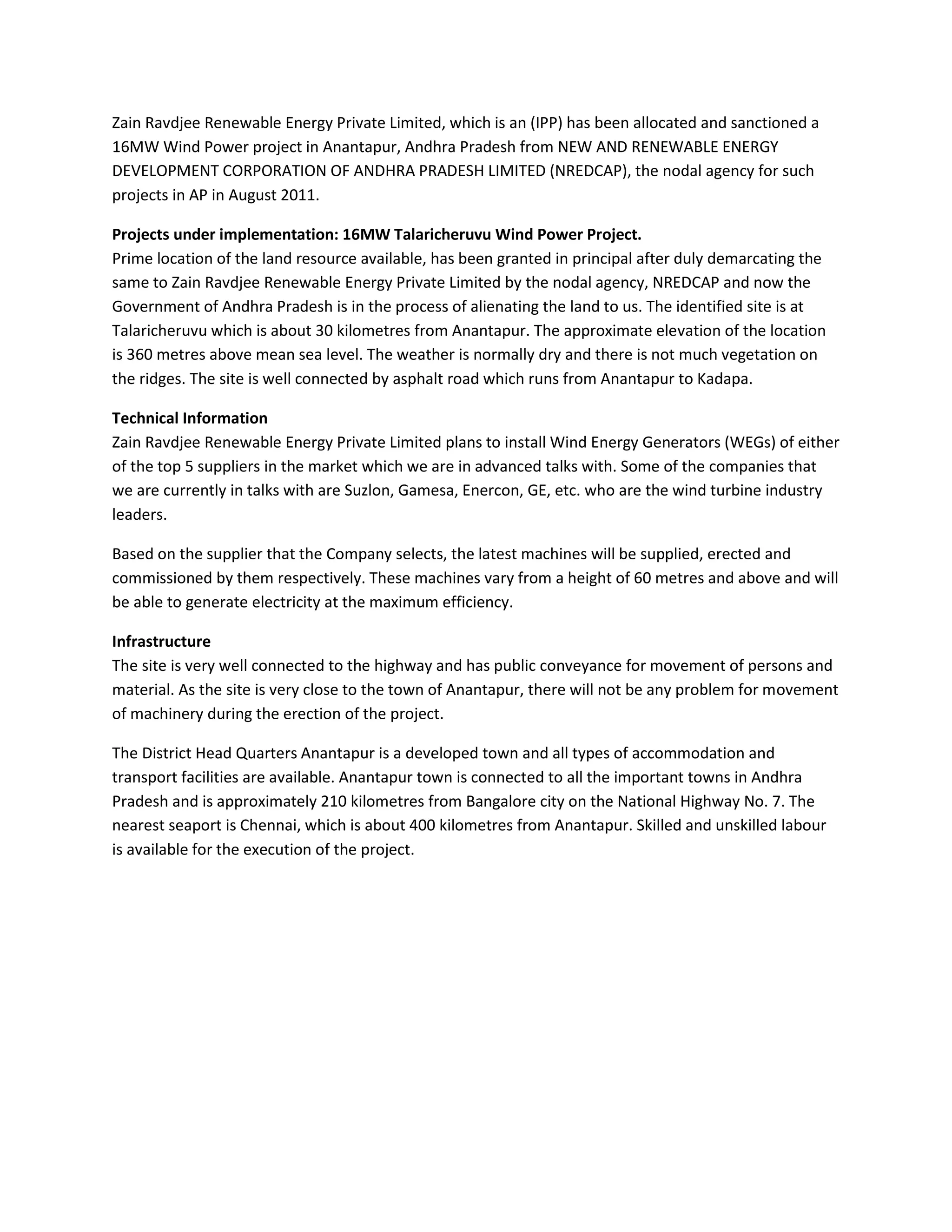 Zain ravdjee project details | PDF