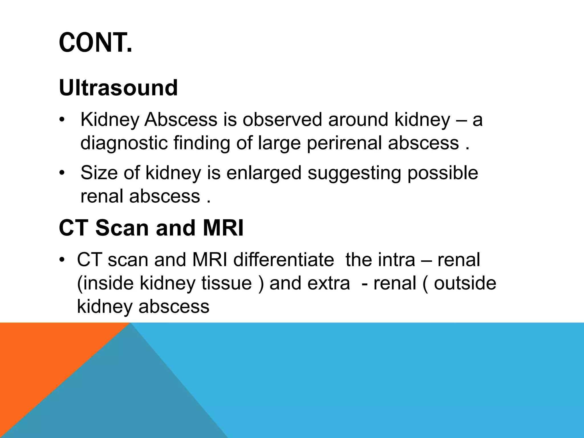 renal abscess by waheed | PPTX
