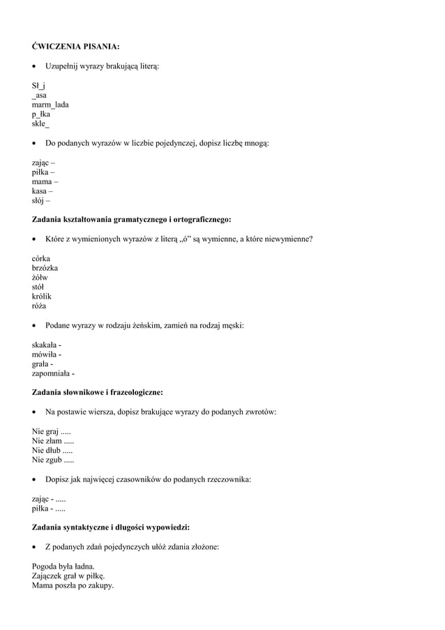 Zajączek robi zakupy | DOC