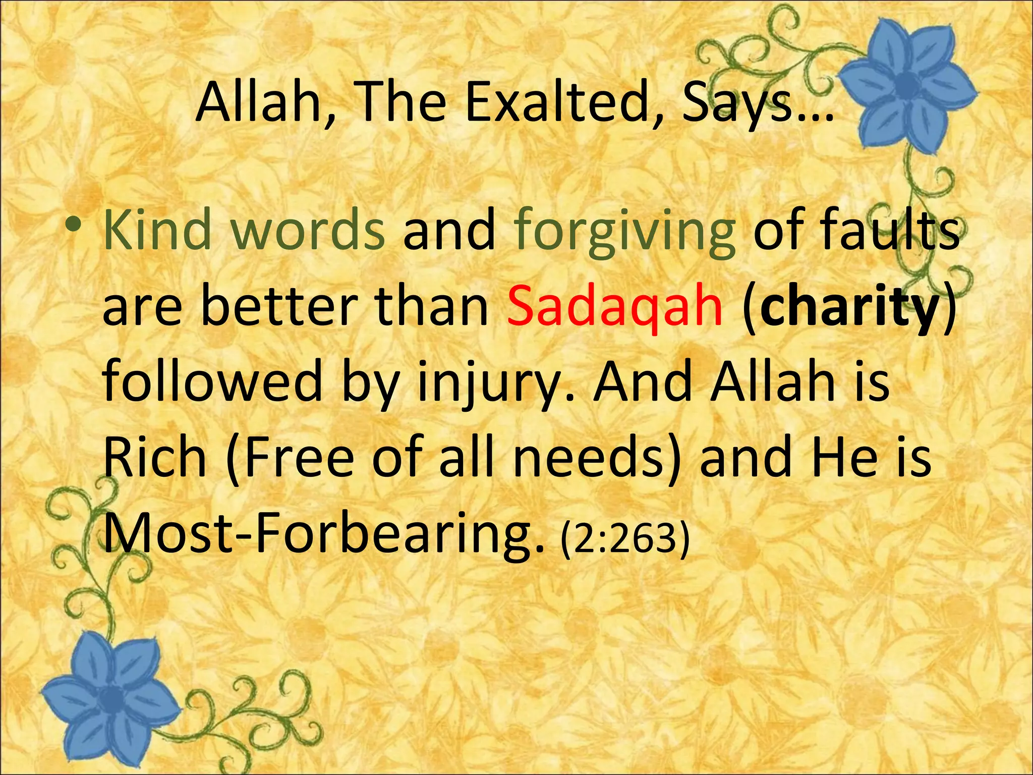 Zakah and sadaqa | PPT