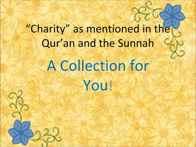 Zakah and sadaqa | PPT | Islam | Religion & Spirituality