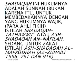 PENGERTIAN ZAKAT, INFAK, SEDEKAH DAN HADIAH | PPT