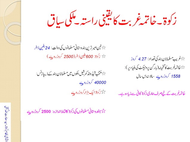 Zakat System in Islam | PPT