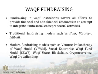 Zakat and waqf fundraising | PPTX