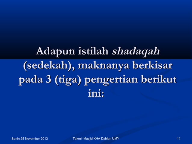 Zakat, infak dan sedekah | PPT