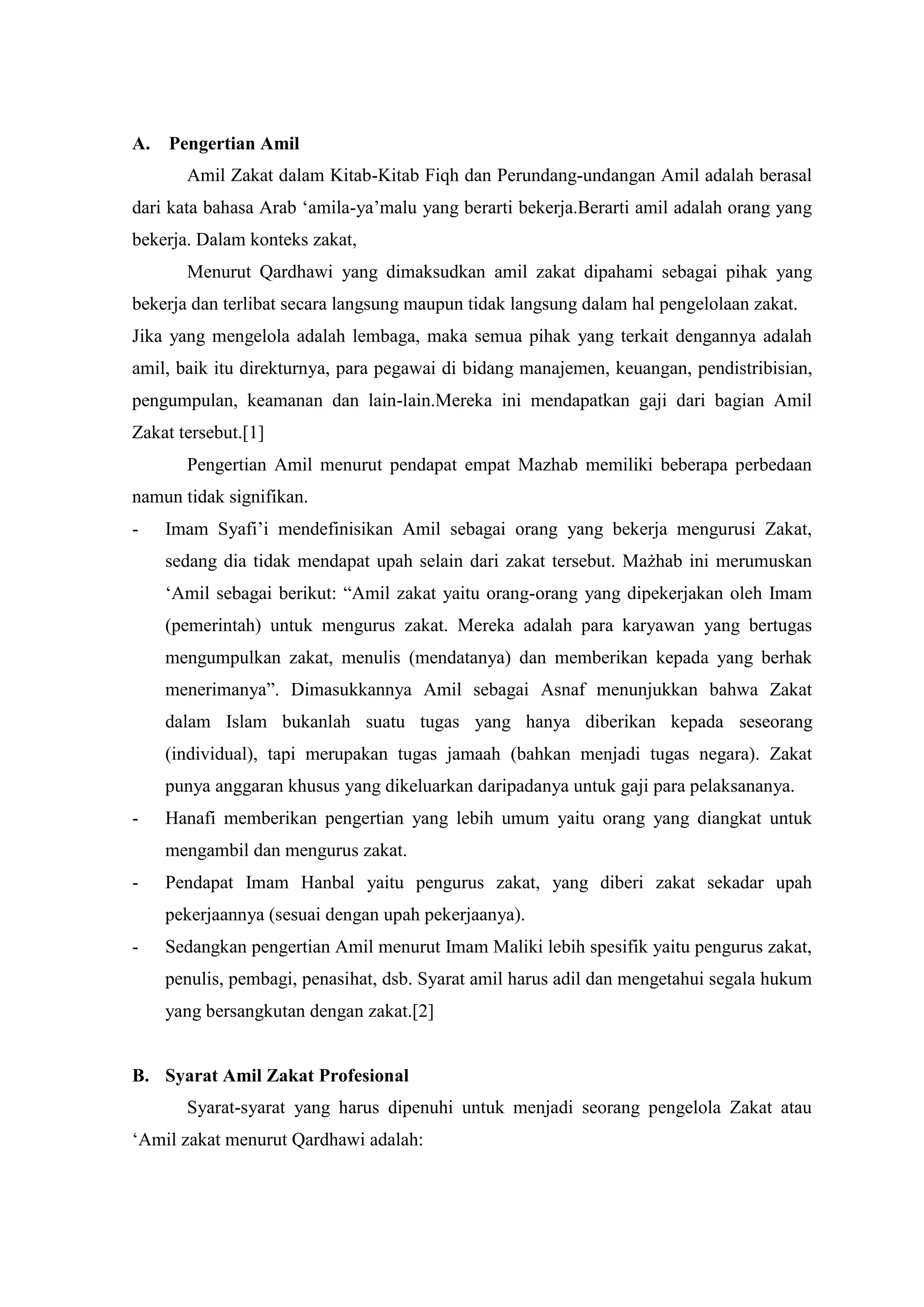 Zakat memalui badan amil | PDF