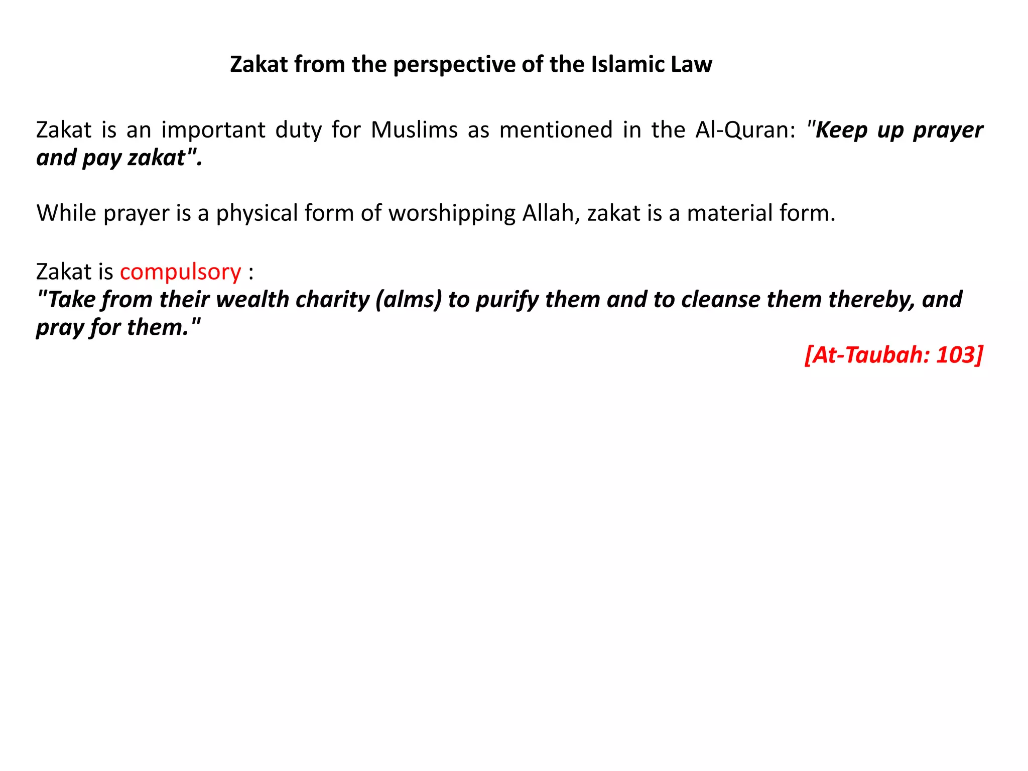 Zakat presentation english | PPTX