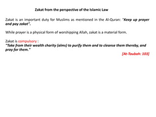 Zakat presentation english | PPTX