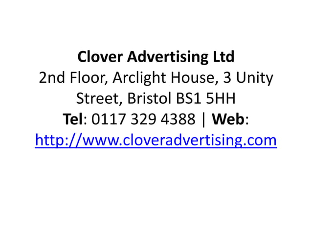 Zak brailey shares the clover advertising experience | PPT
