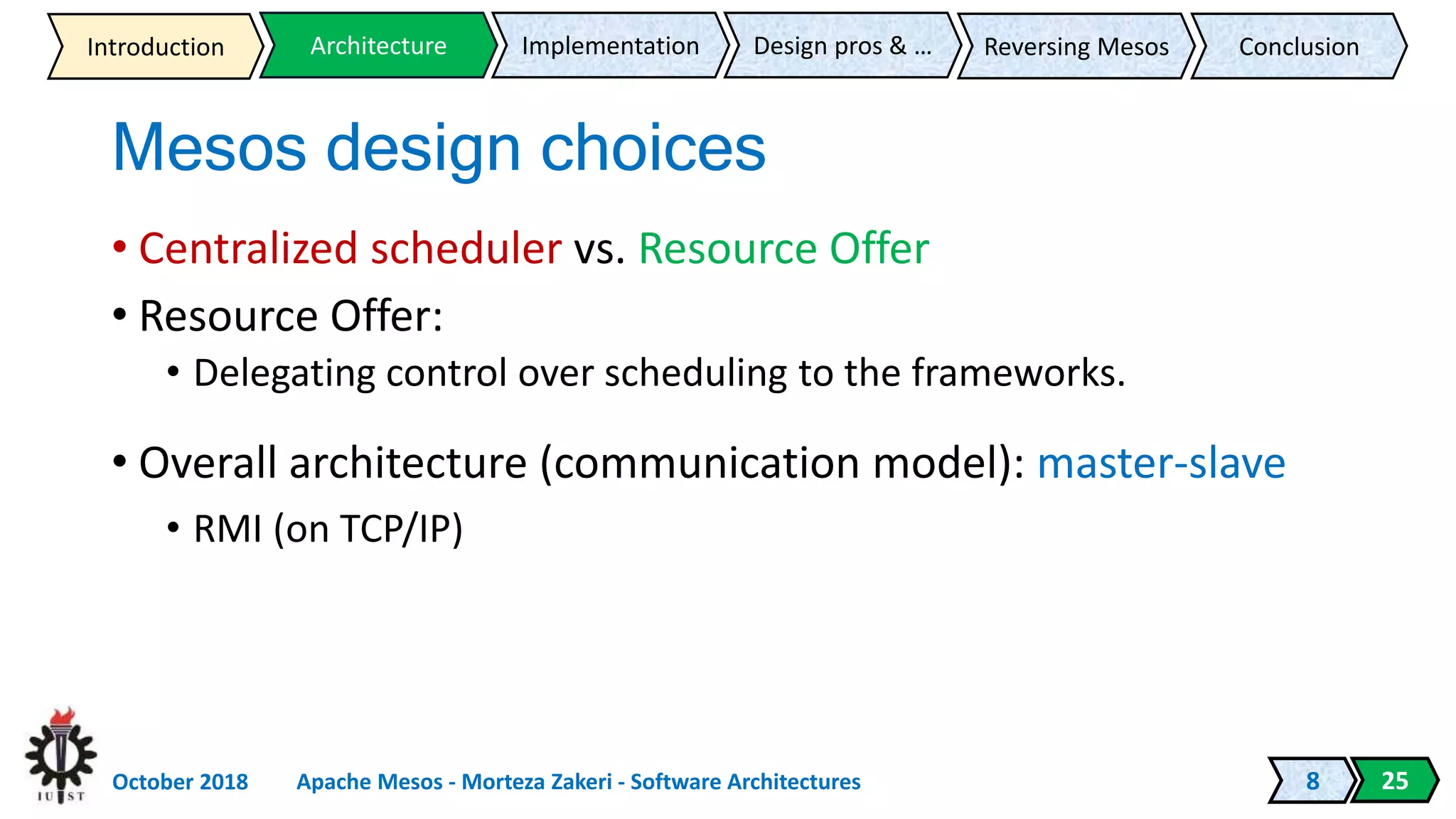Apache Mesos: Architecture, Design and Code Review | PPTX