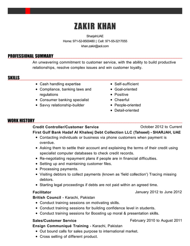 Zakir khan cv | PDF