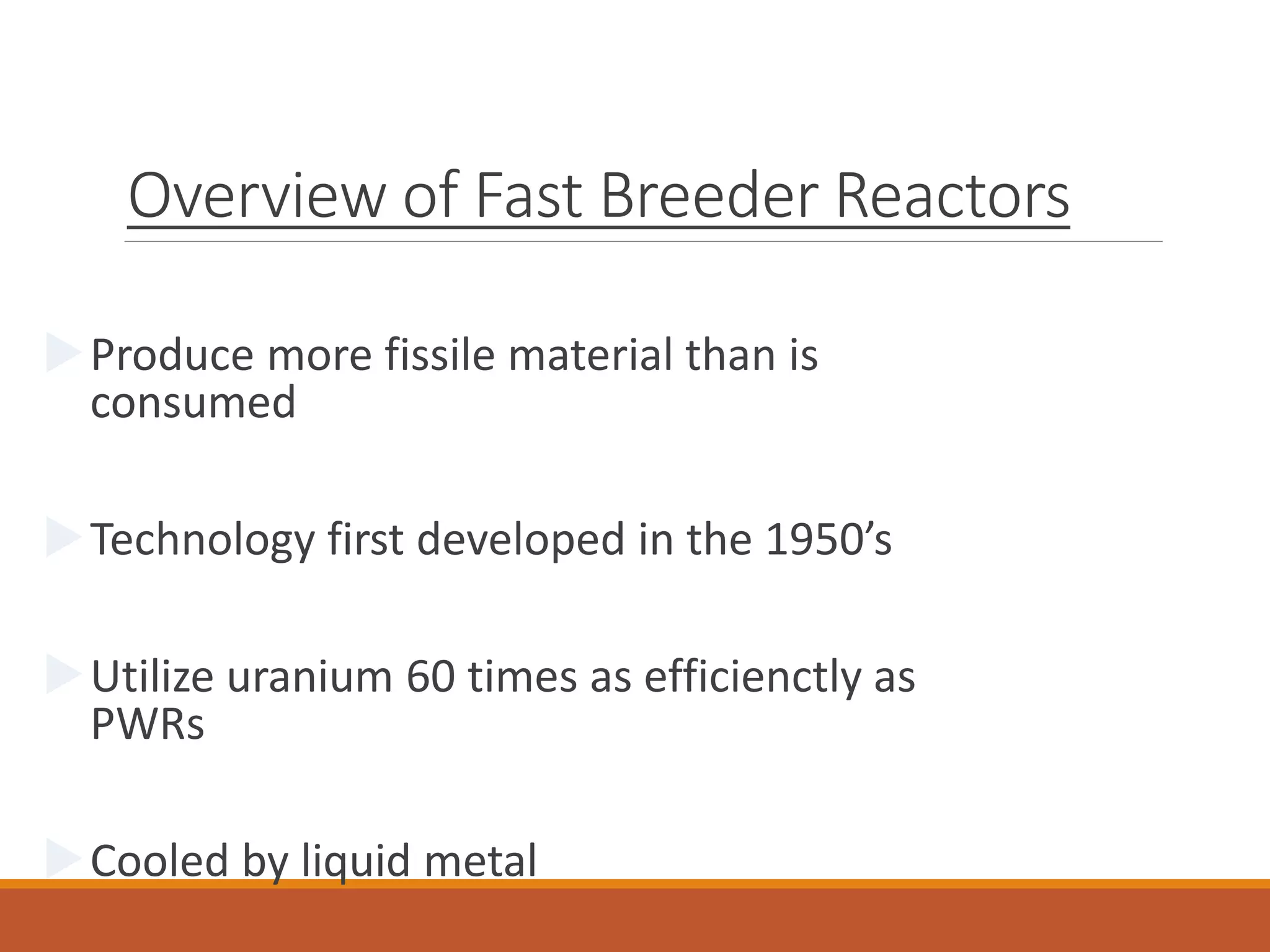 Overview of Fast Breeder Reactors | PDF