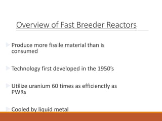 Overview of Fast Breeder Reactors | PDF