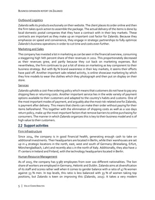 Zalando report from Olga Loghinovici, Vladimir Dzhadzharov and Kevin De ...