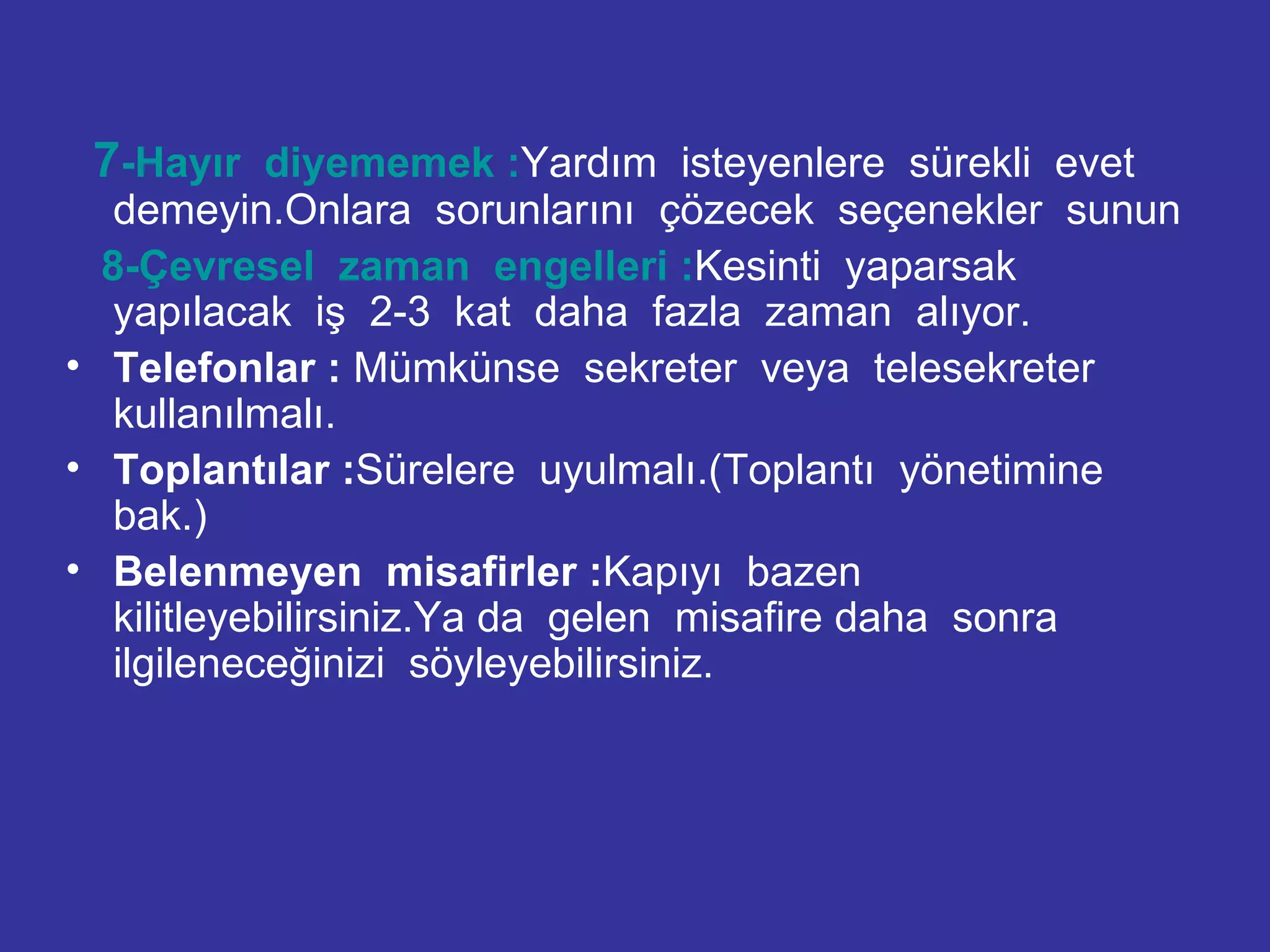 Zaman YöNetimi | PPT