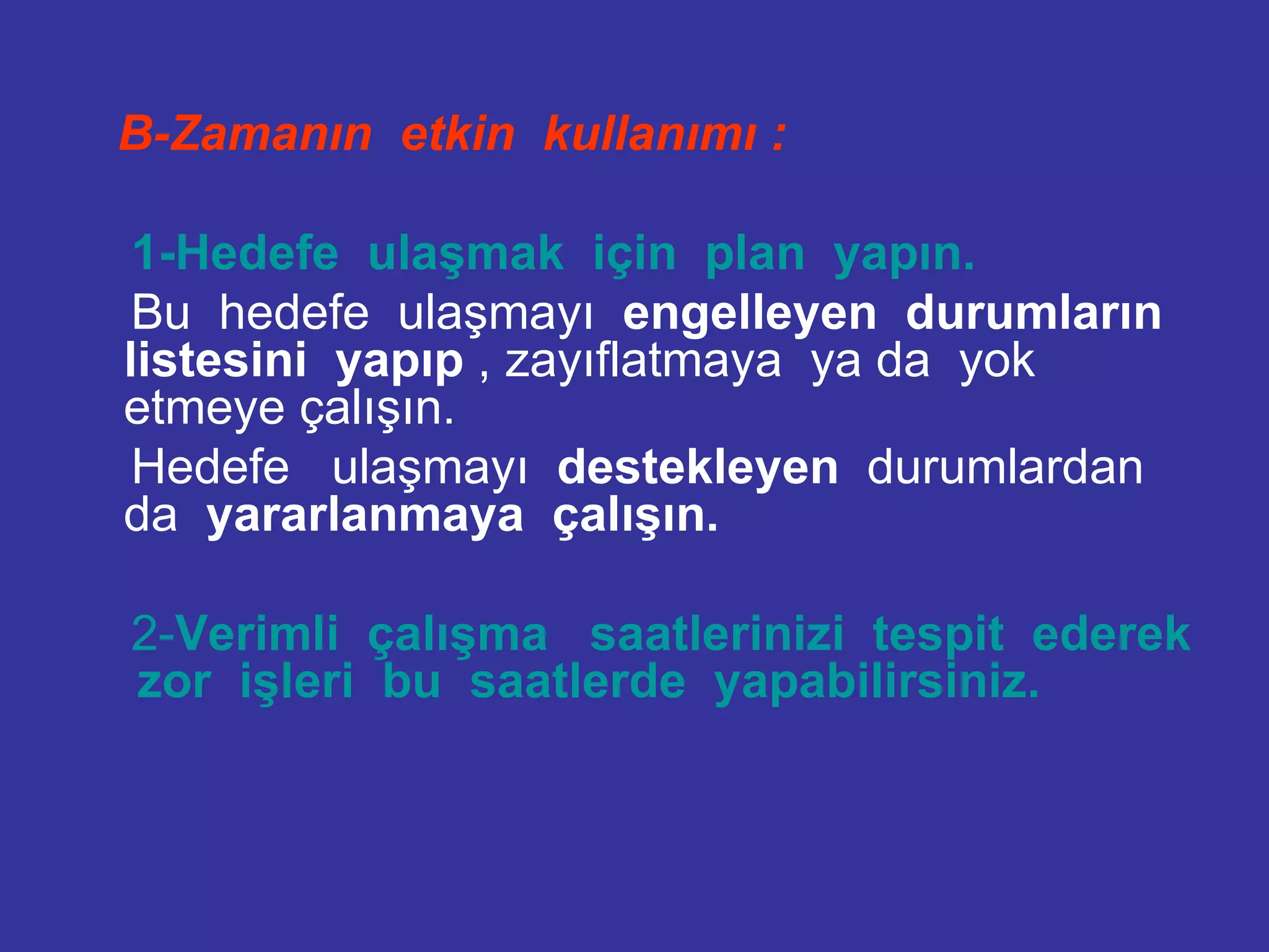 Zaman YöNetimi | PPT