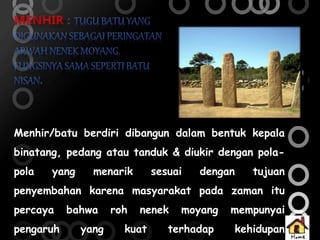 Zaman Prasejarah Zaman Batu besar (Megalithikum).pptx