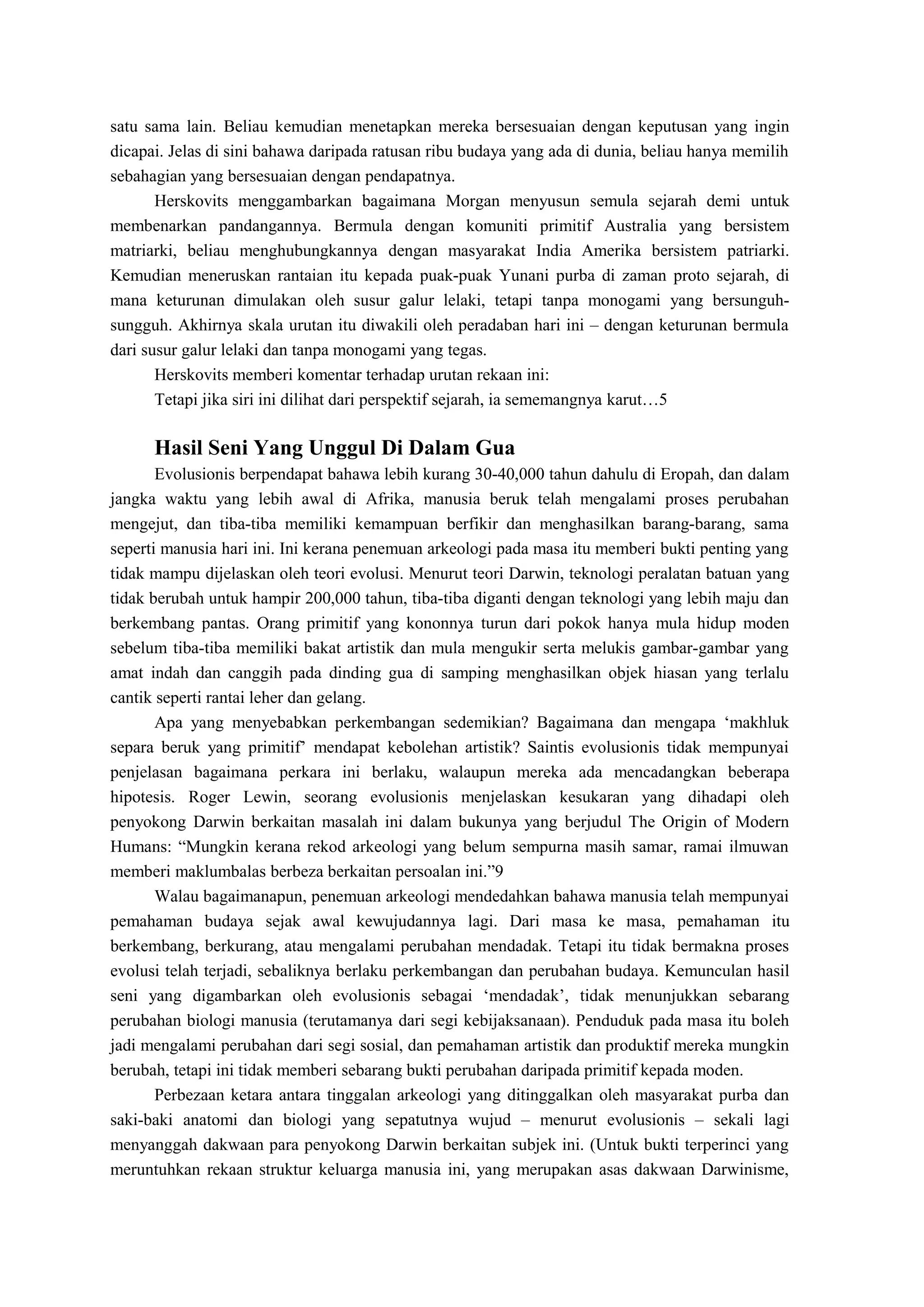 Zaman batu, satu pembohongan sejarah. bahasa melayu | DOC