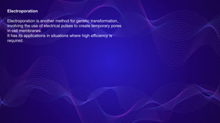 Genetic Transformation of Bacteria: Methods and Applications in ...