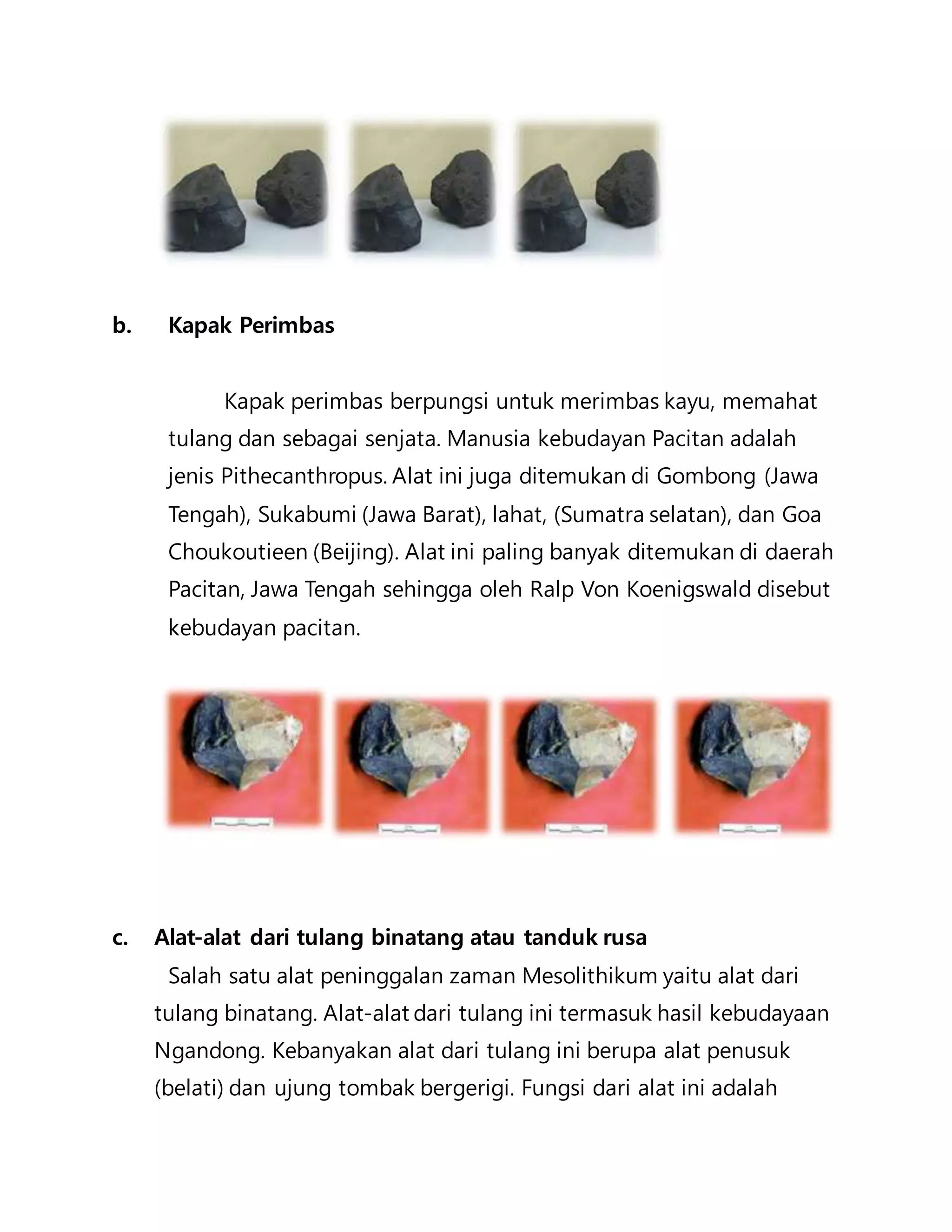 Zaman Mesolithikum | DOCX