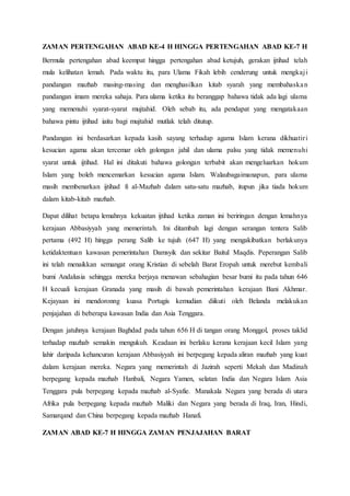 NOTA PEMIKIRAN ISLAM SEMASA | PDF