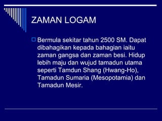 Zaman pra sejarah | PPT