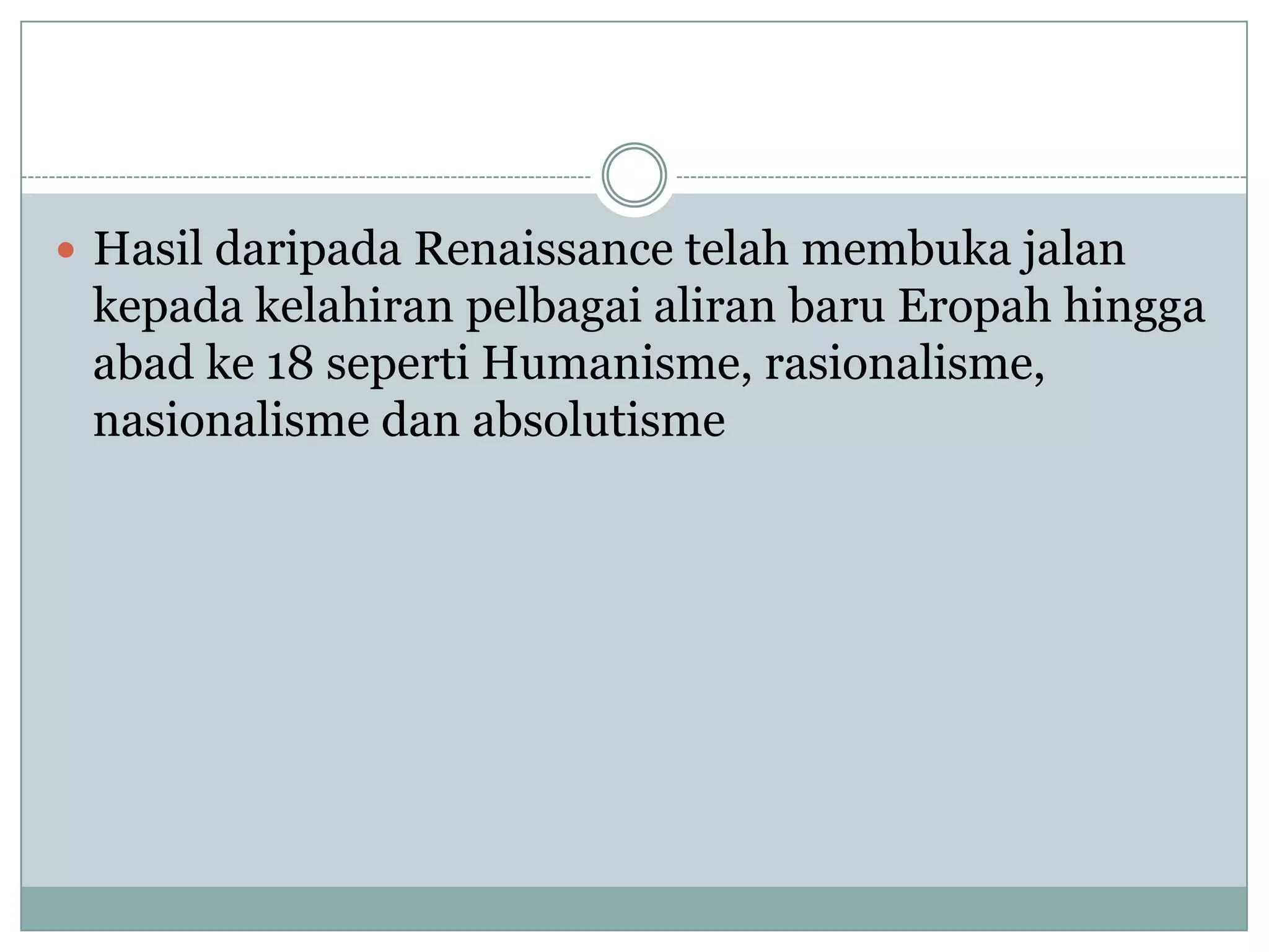 Zaman renaissance | PPTX