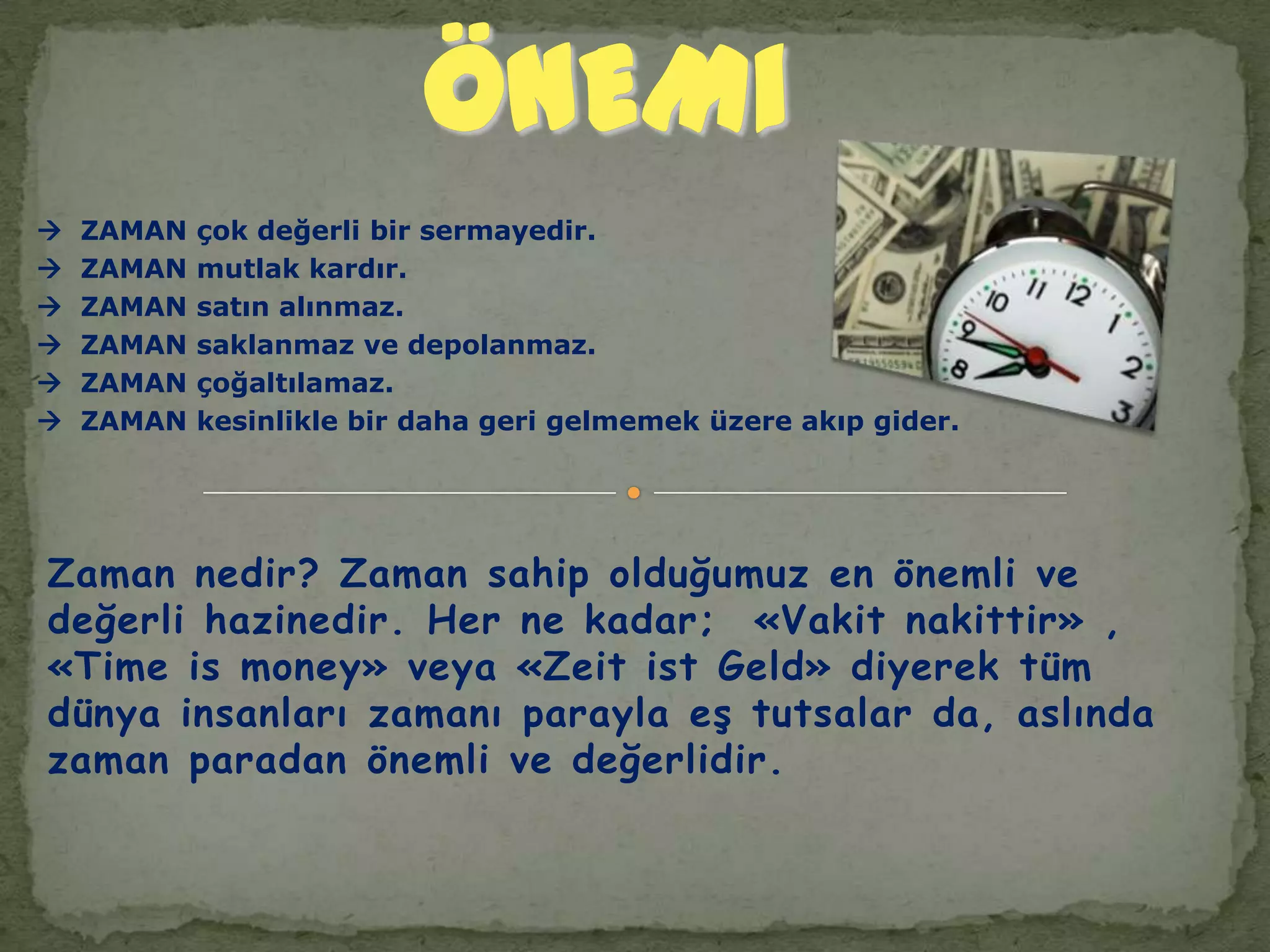 Zaman yönetimi sunumu | PPTX