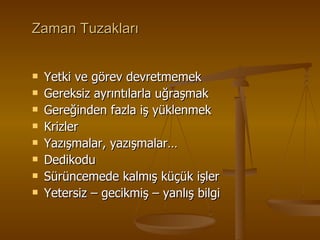 Zaman Yönetimi | PPT