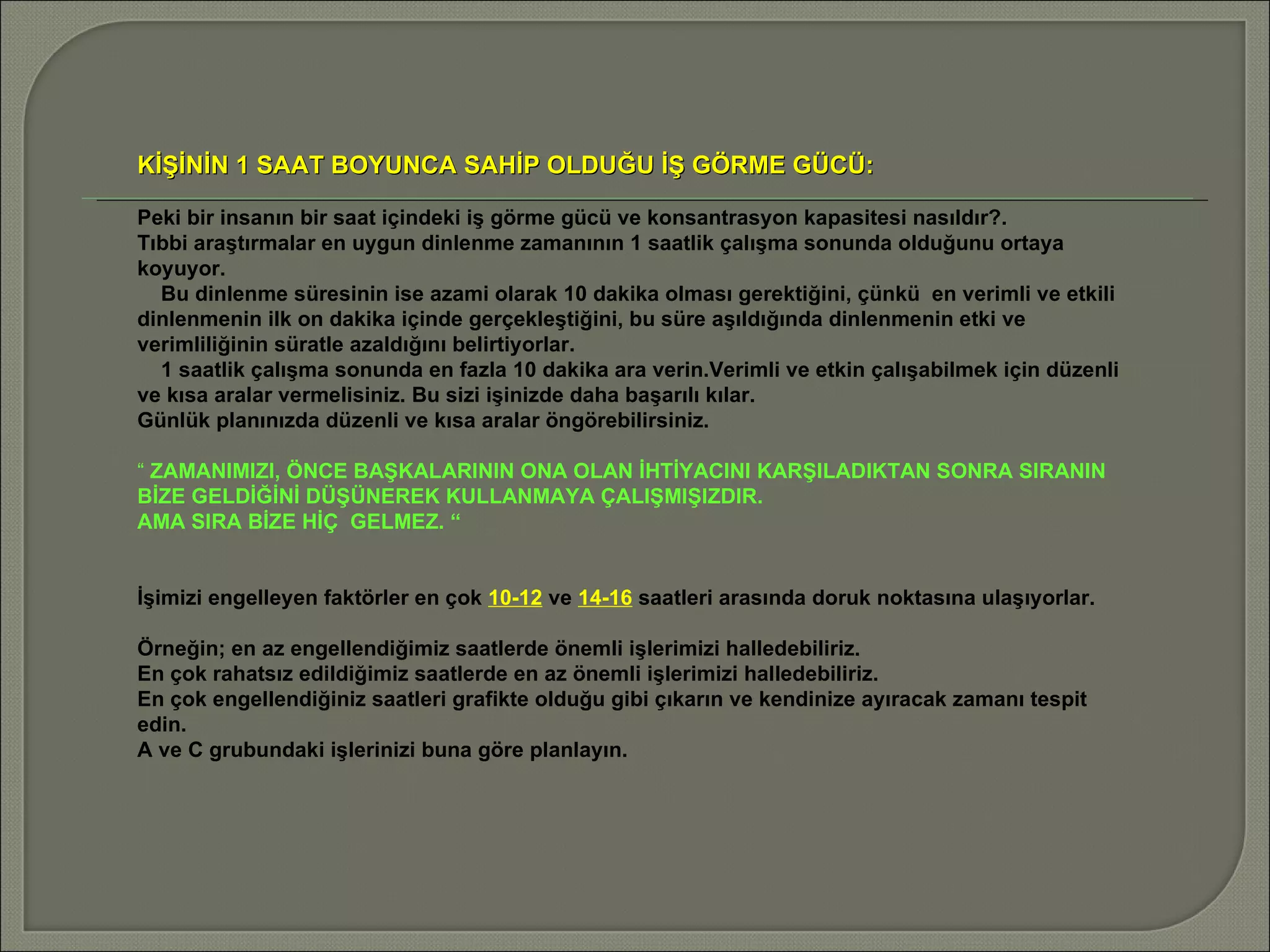 Zaman yonetimi | PPT