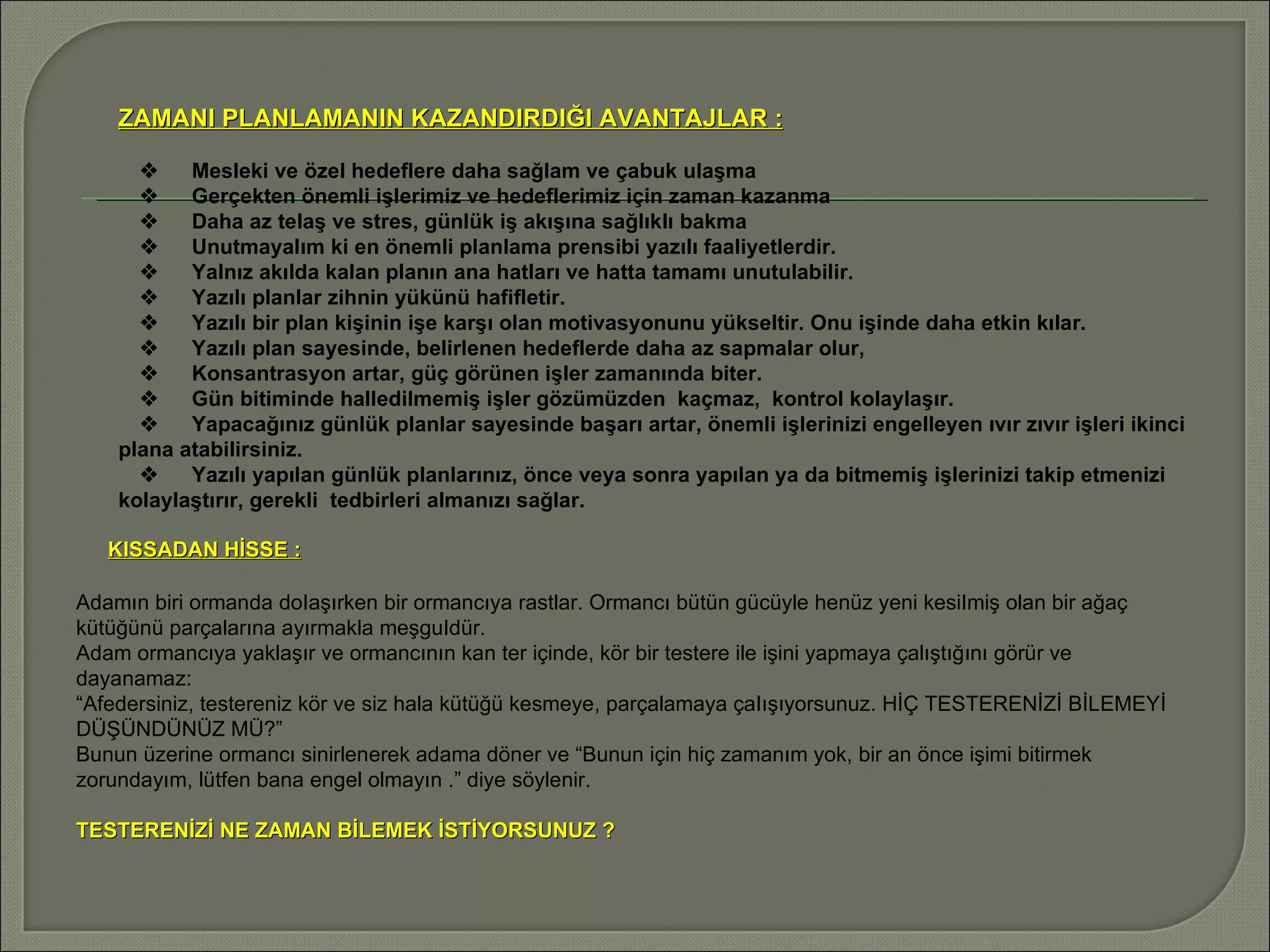 Zaman yonetimi | PPT