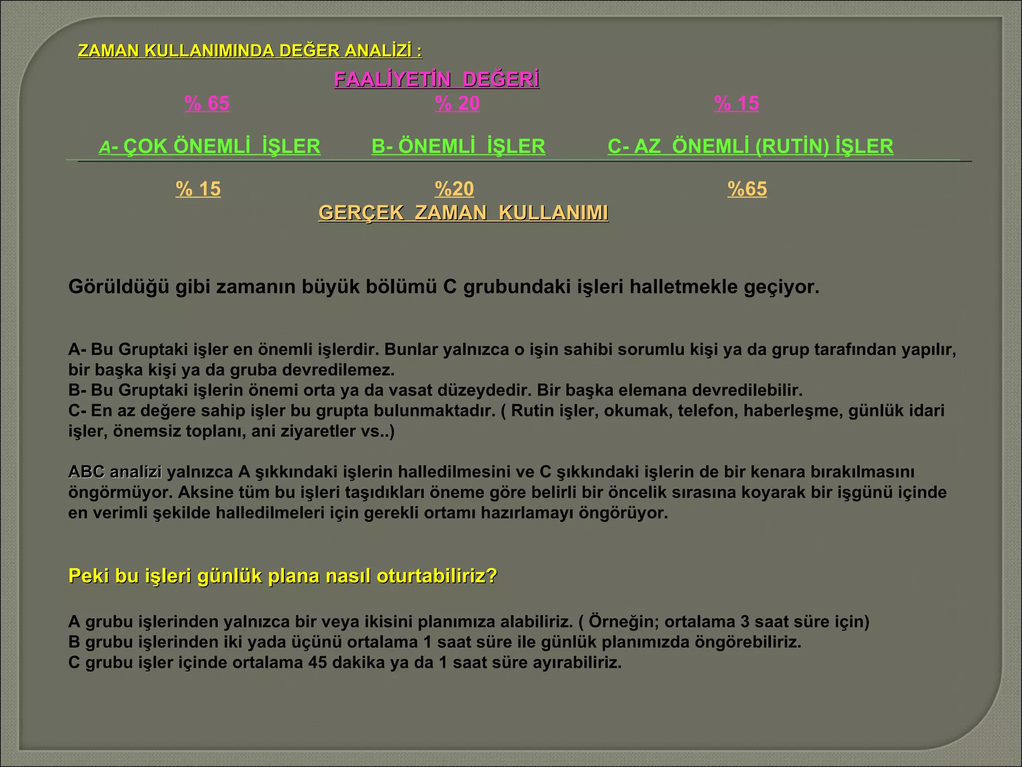 Zaman yonetimi | PPT