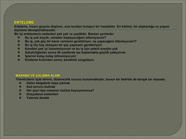 Zaman yonetimi | PPT