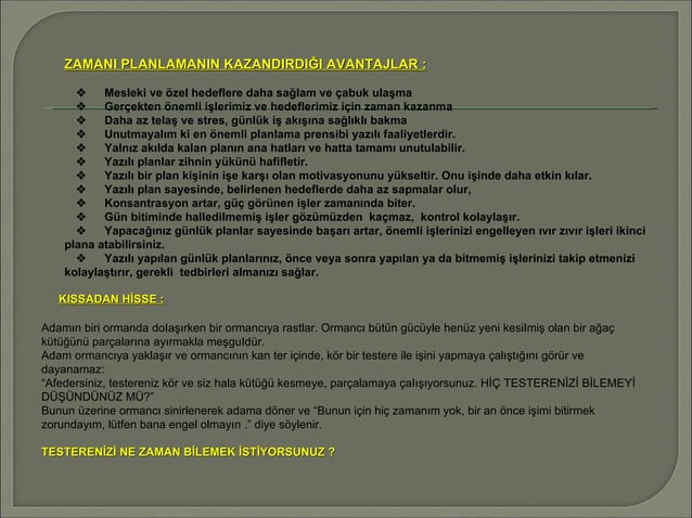 Zaman yonetimi | PPT