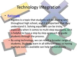 Zambelletti, dana, two step equations | PPT