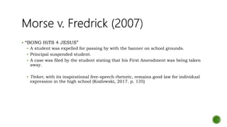 Freedom of Speech | PPTX | College Education | Education