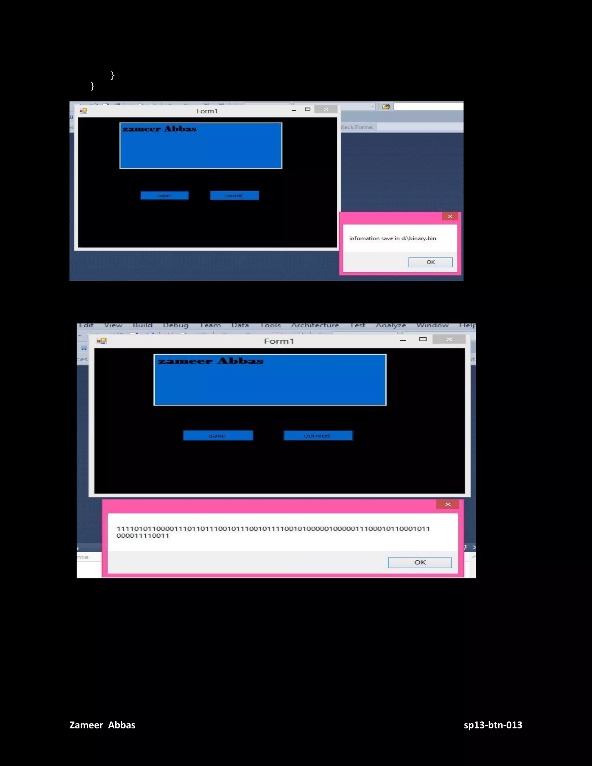read and write program on c# | PDF
