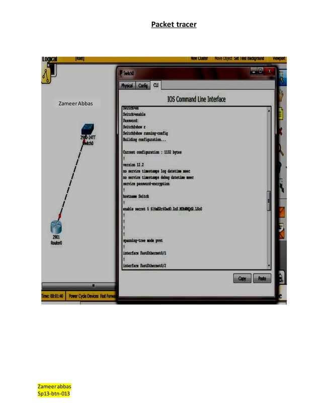packet tracer configure | PDF