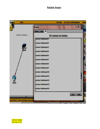 packet tracer configure | PDF