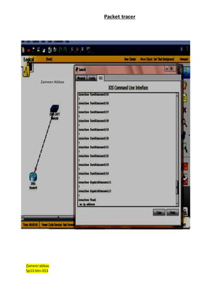 packet tracer configure | PDF