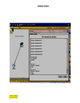 packet tracer configure | PDF