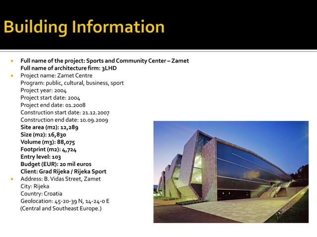 Zamet sports center, rijeka building, croatia | PPT