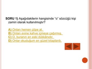 Zamirler- Etkileşimli Materyal | PPTX