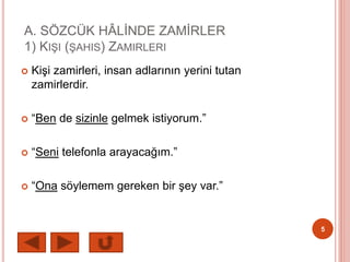 Zamirler- Etkileşimli Materyal | PPTX