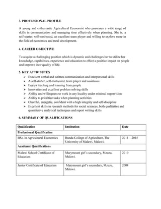 Zamiwe phiri cv | PDF