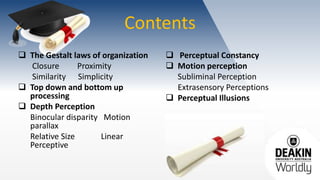 Perceptual Organization Presentation | PPTX