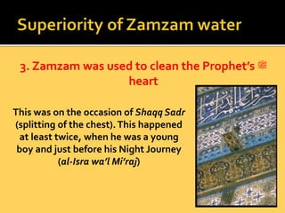 Zamzam; the king of all waters | PPTX