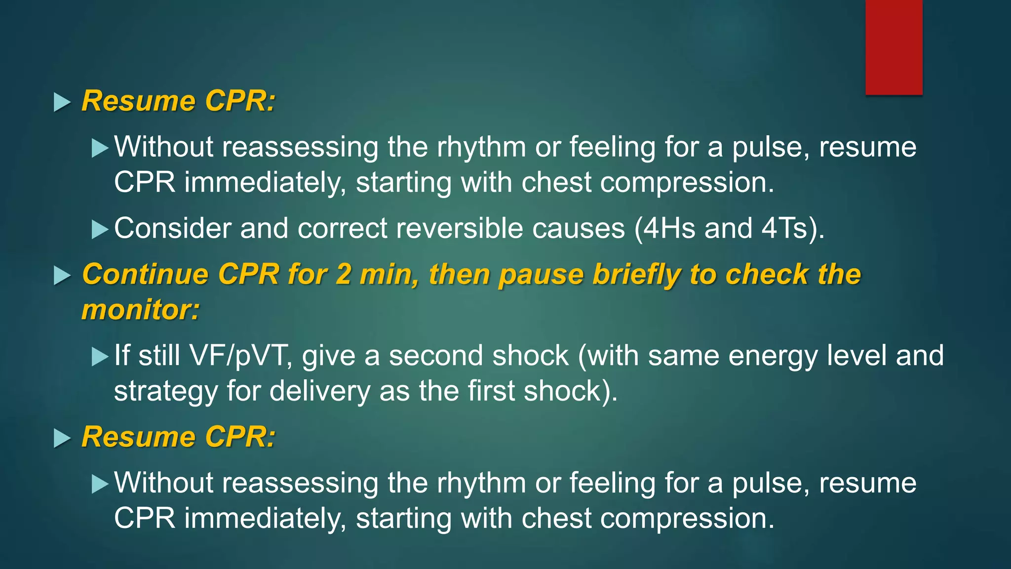 CPR In Pediatric (Pediatric Advanced Life Support) | PPTX