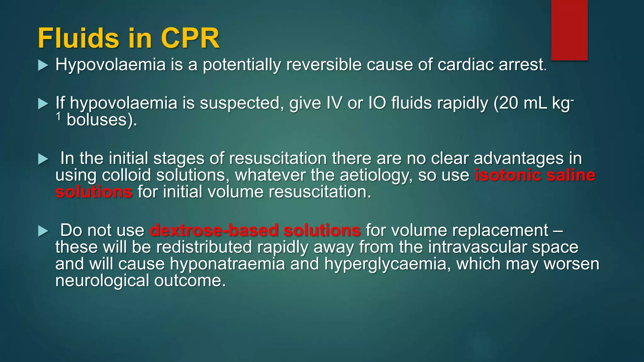 CPR In Pediatric (Pediatric Advanced Life Support) | PPTX